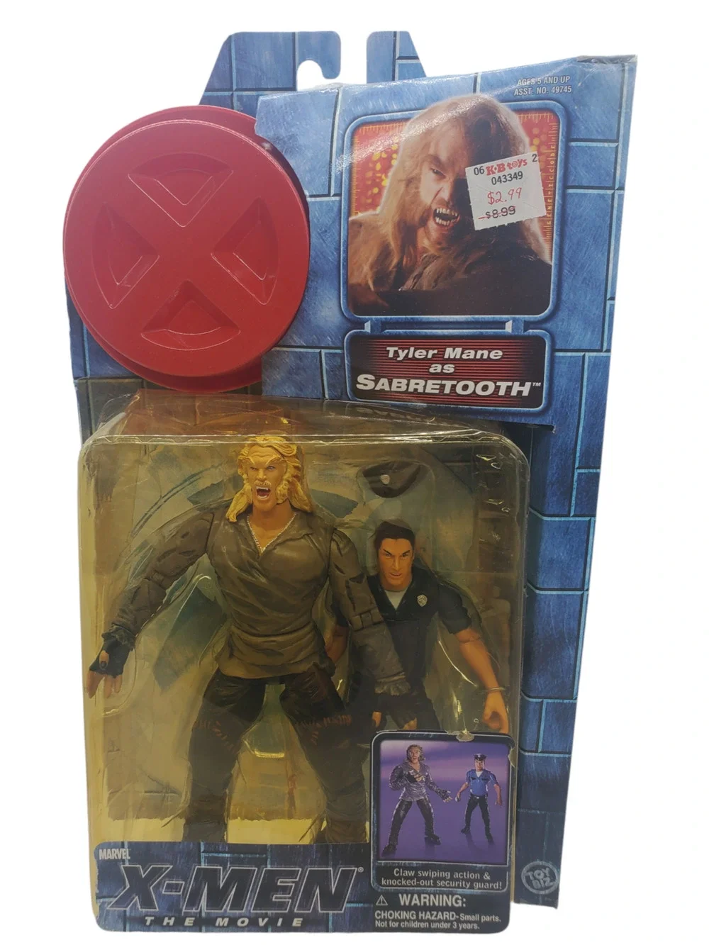 Toybiz | Toys | Marvel Xmen The Movie Sabretooth Tyler Mane 6 Action ...